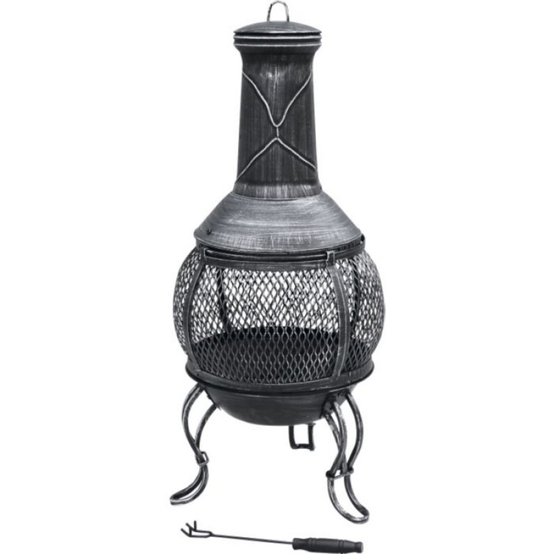 Mini Steel with Cast Iron Finish Chiminea - Fireplaces & Chimineas ...