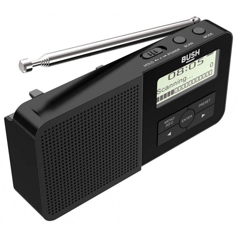 Bush Rechargeable Compact DAB Radio - Black - DAB Digital Radios - Home Audio - Audio & Video ...