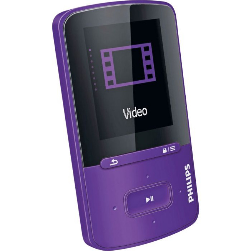 Philips 8GB GoGear VIBE MP3 Player - Purple - MP3 Players & Docking ...