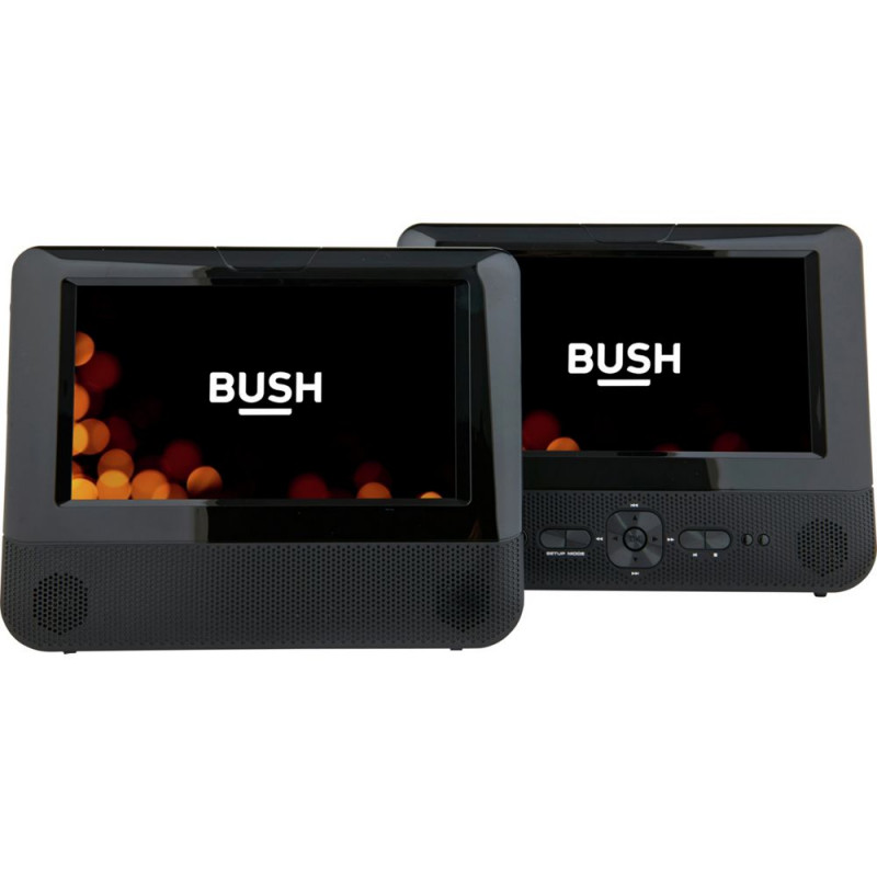 Bush 7in Twin In-Car DVD Player - Portable DVD Players - DVD & Blu-ray ...