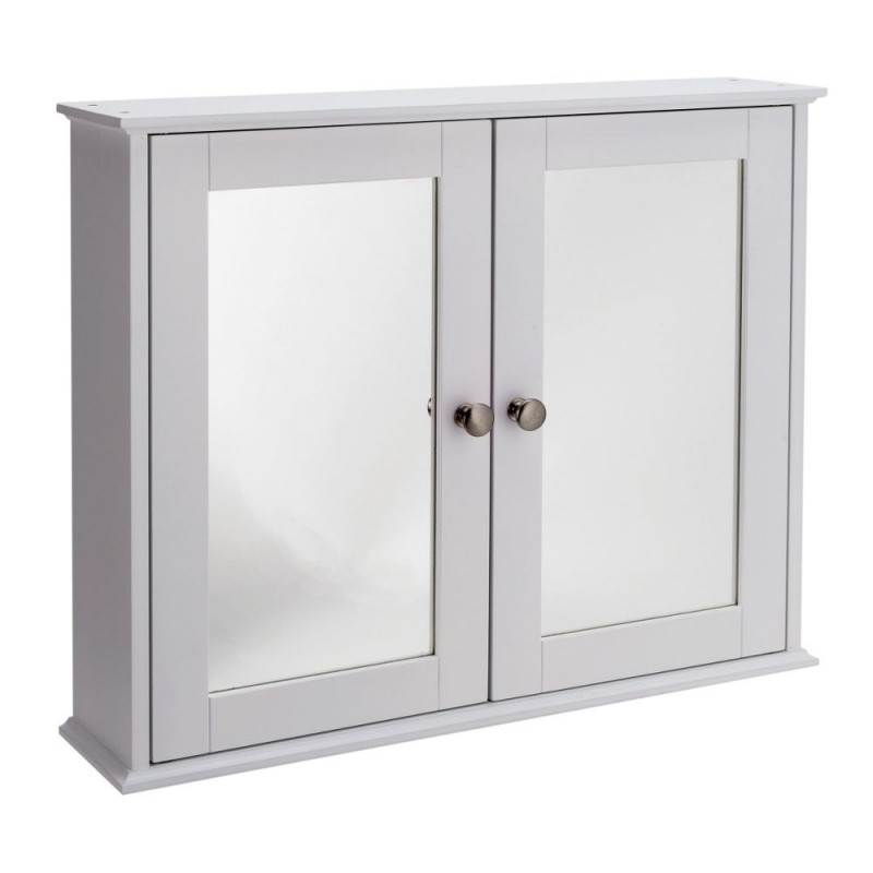 Mirrored 2 Door Core Cabinet - White - Storage Units - Furniture | GMV ...