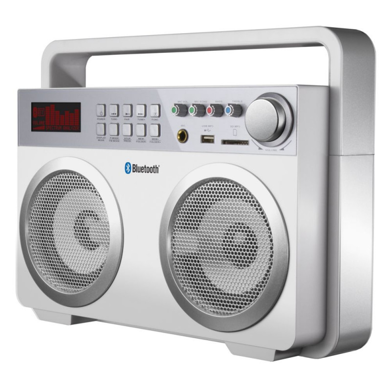 Bush High Power Bluetooth Boombox - White - MP3 Players & Docking ...