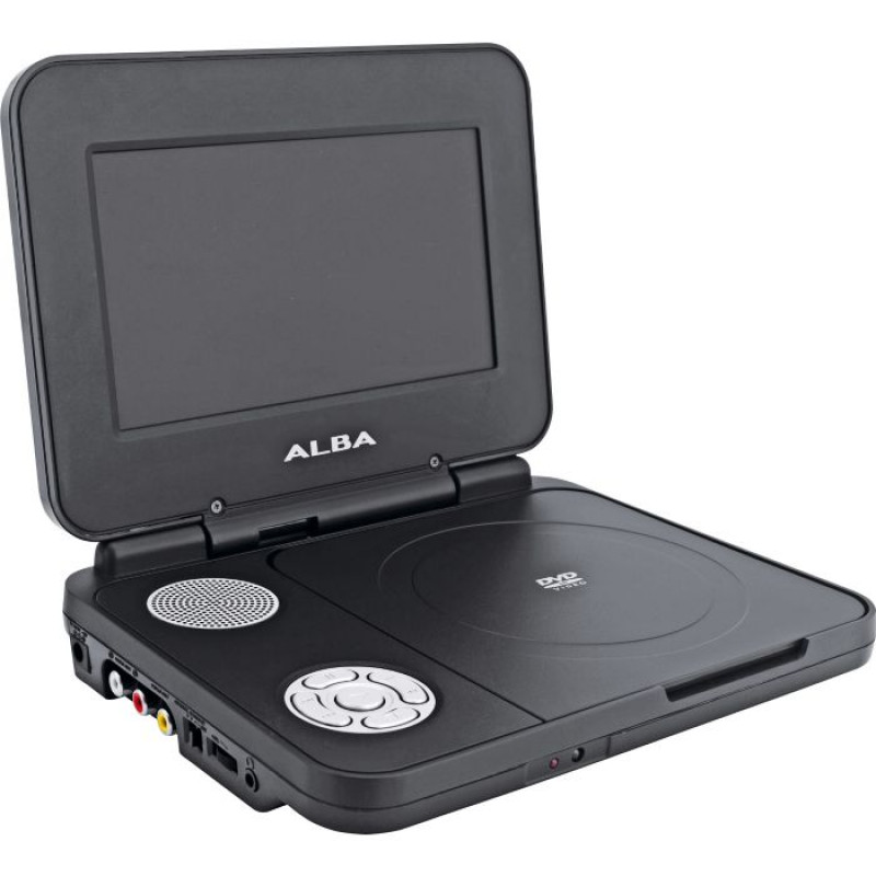 Alba 7 Inch TFT LCD Black Portable Widescreen DVD Player with Remote ...