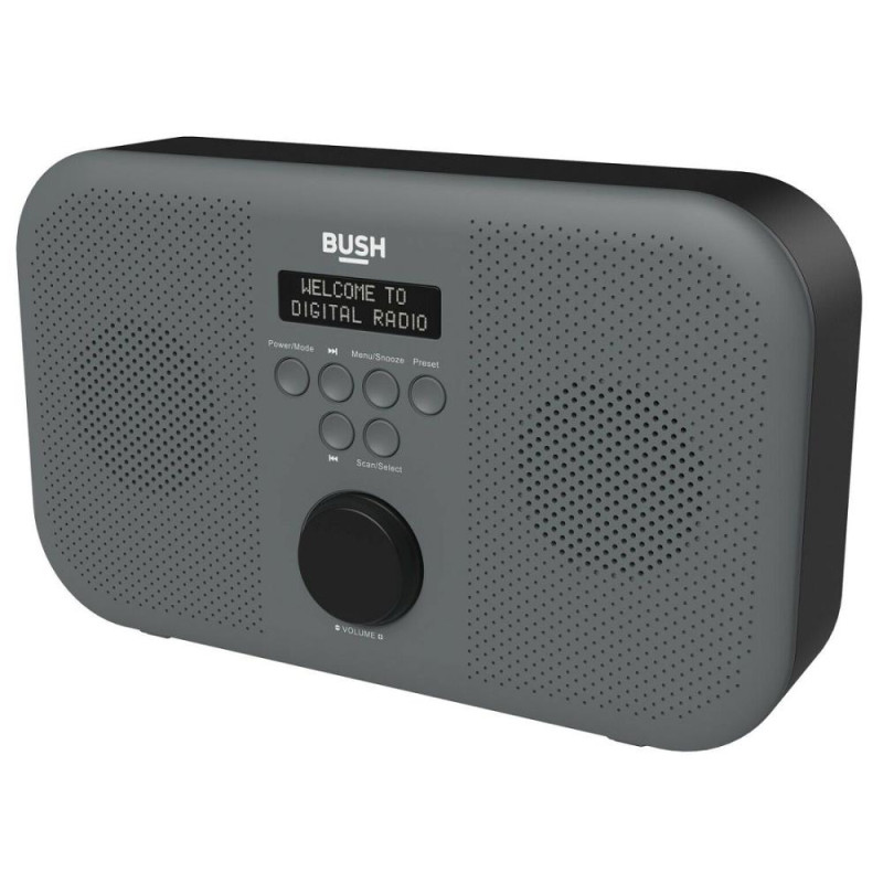 Bush Portable Stereo DAB Radio - Grey - DAB Digital Radios - Home Audio - Audio & Video | GMV Trade