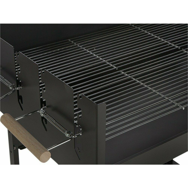 Home Deluxe Rectangle Steel Party Charcoal BBQ - Black - Barbecues ...