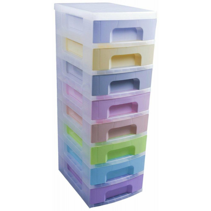 Really Useful 8 Drawer Storage Tower - Pastels - Storage Units ...