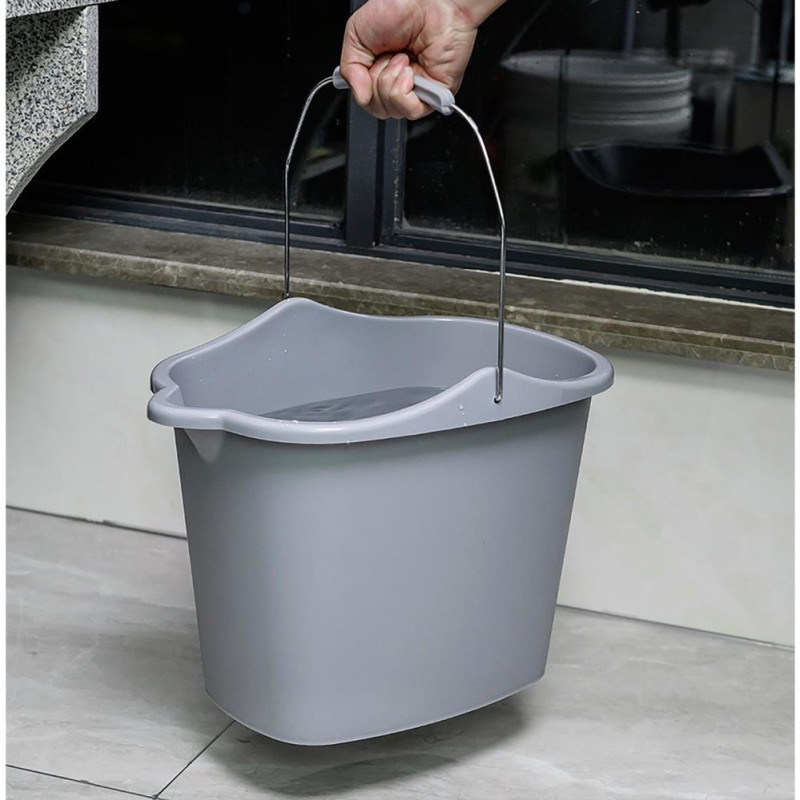 Home 8 Litre Mop & Bucket Set - Grey - Other Laundry & Cleaning ...
