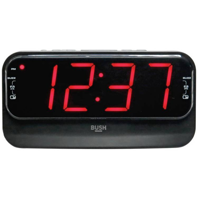 Bush Big LED Alarm Clock Radio - Black - Alarm Clocks & Radios - Home Audio - Audio & Video ...