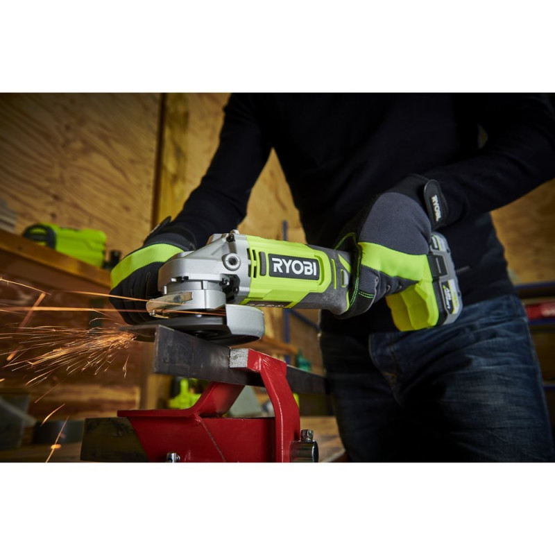 Ryobi RAG18125-0 18V ONE+™ Cordless 125mm Angle Grinder (Bare Tool) - Other Garden & Power Tools ...