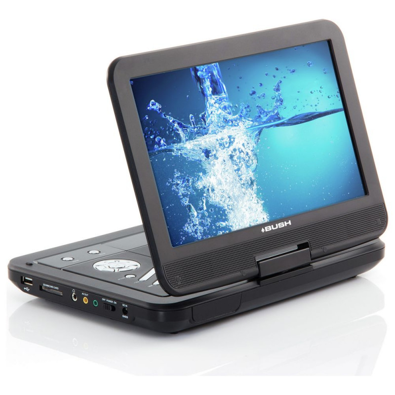 Bush 10 Inch Black Portable DVD Player (No Remote Control) - Portable ...