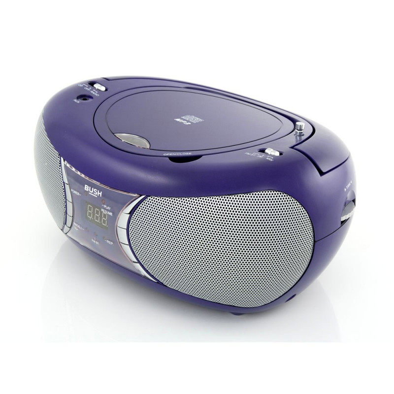 Bush Portable CD & MP3 Player Stereo Boombox - Purple - CD Players ...