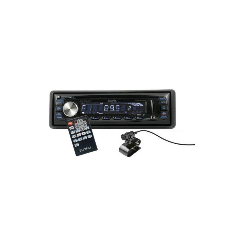 In Phase IPS249BT Bluetooth Car Stereo System With Front USB/Aux Input ...