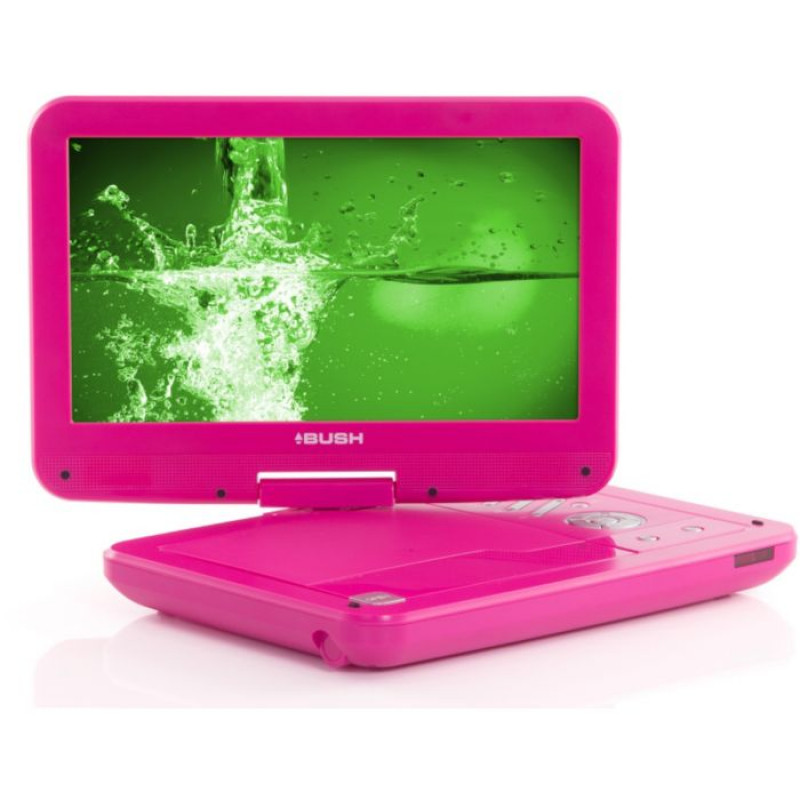 Bush 10 Inch Portable DVD Player - Pink (No Ear Phones) - Portable DVD ...