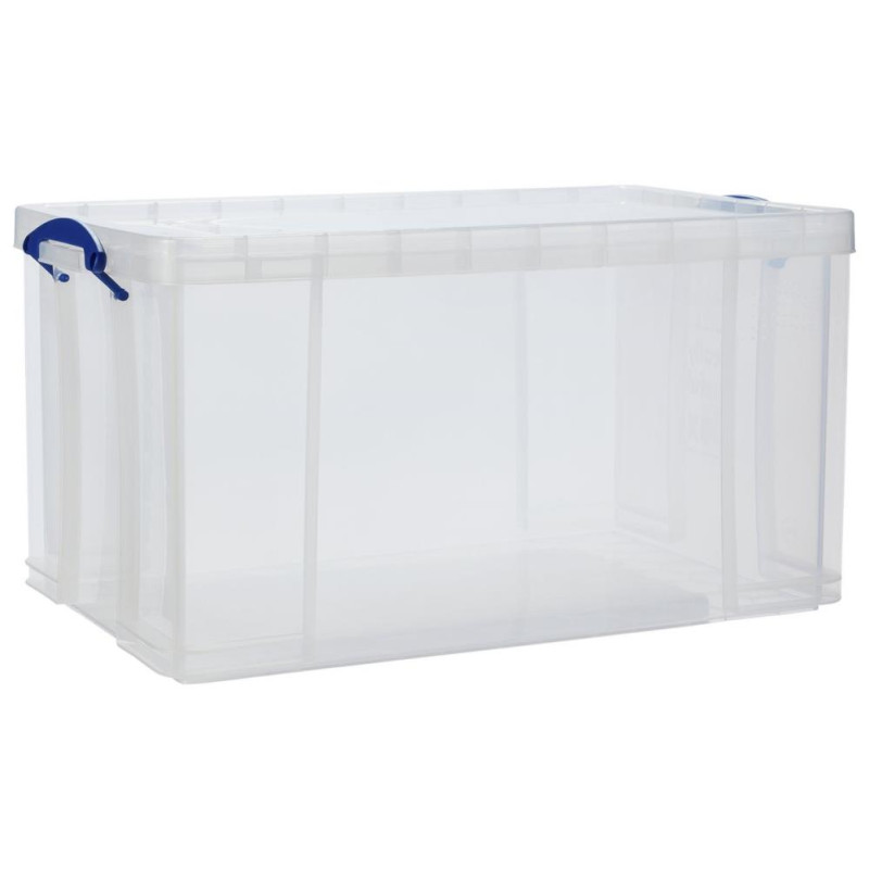Really Useful 84 Litre Storage Box - Clear - Storage Units - Furniture ...