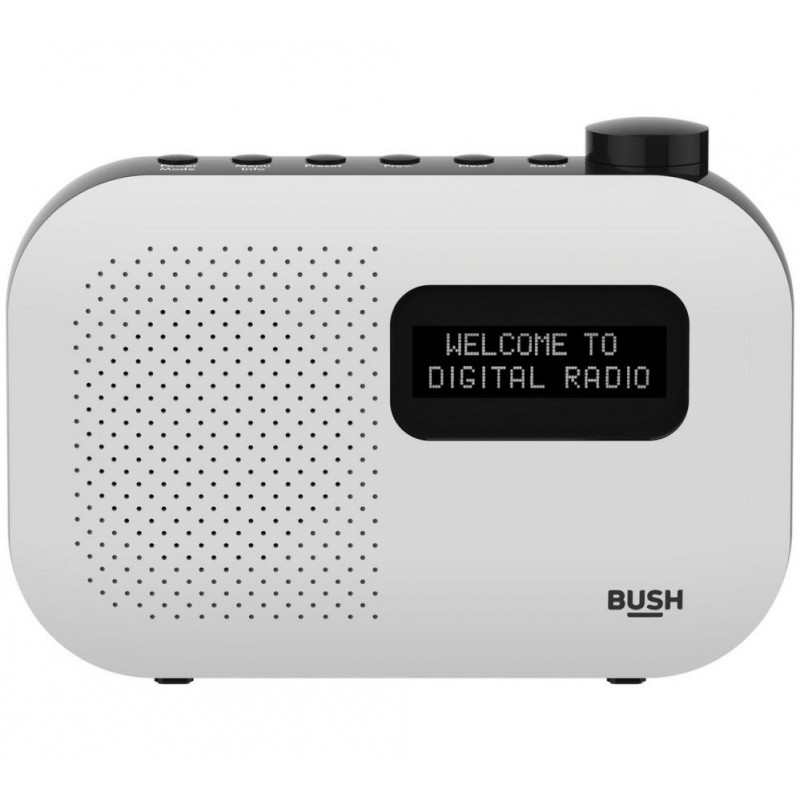 Bush Mono DAB Radio - White - DAB Digital Radios - Home Audio - Audio ...