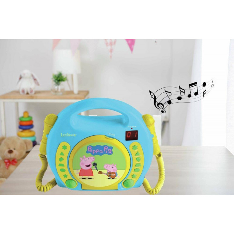 Peppa Pig CD Player With 2 Mic's - CD Players & Cassette Players - Home ...