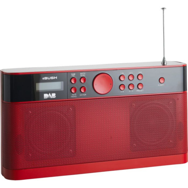 Bush DAB FM Stereo Radio - Poppy Red - DAB Digital Radios - Home Audio ...