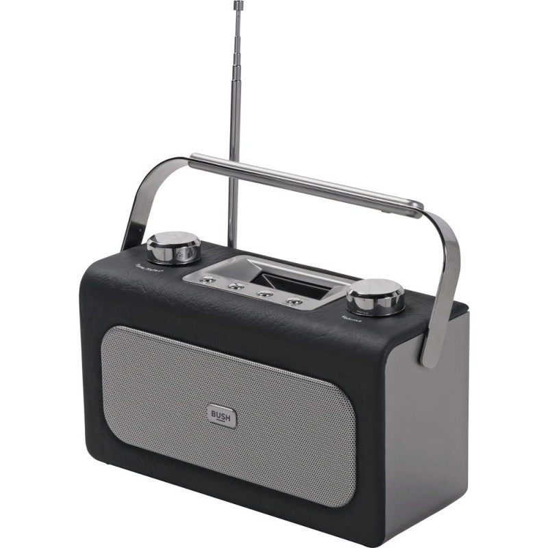 Bush Leather DAB/FM Radio - Black - DAB Digital Radios - Home Audio - Audio & Video | GMV Trade